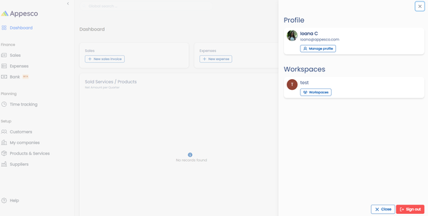 Managing Profile and Workspaces - Appesco